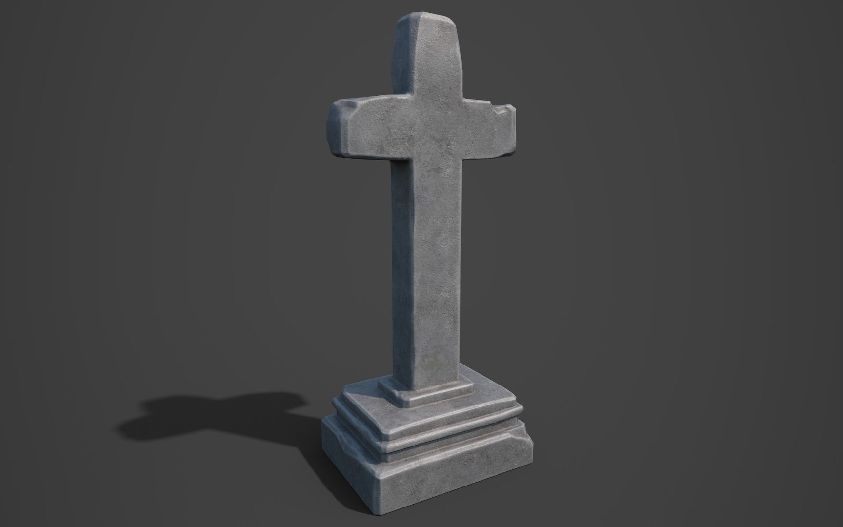 3D model cross gravestone grave - TurboSquid 1531818