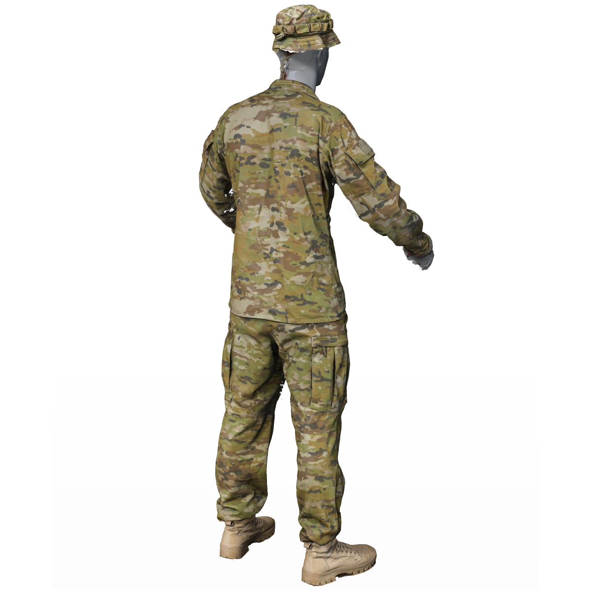 3D Scan - ADF Australian Multi Cam Uniform AMCU Barracks Uniform Modelo ...