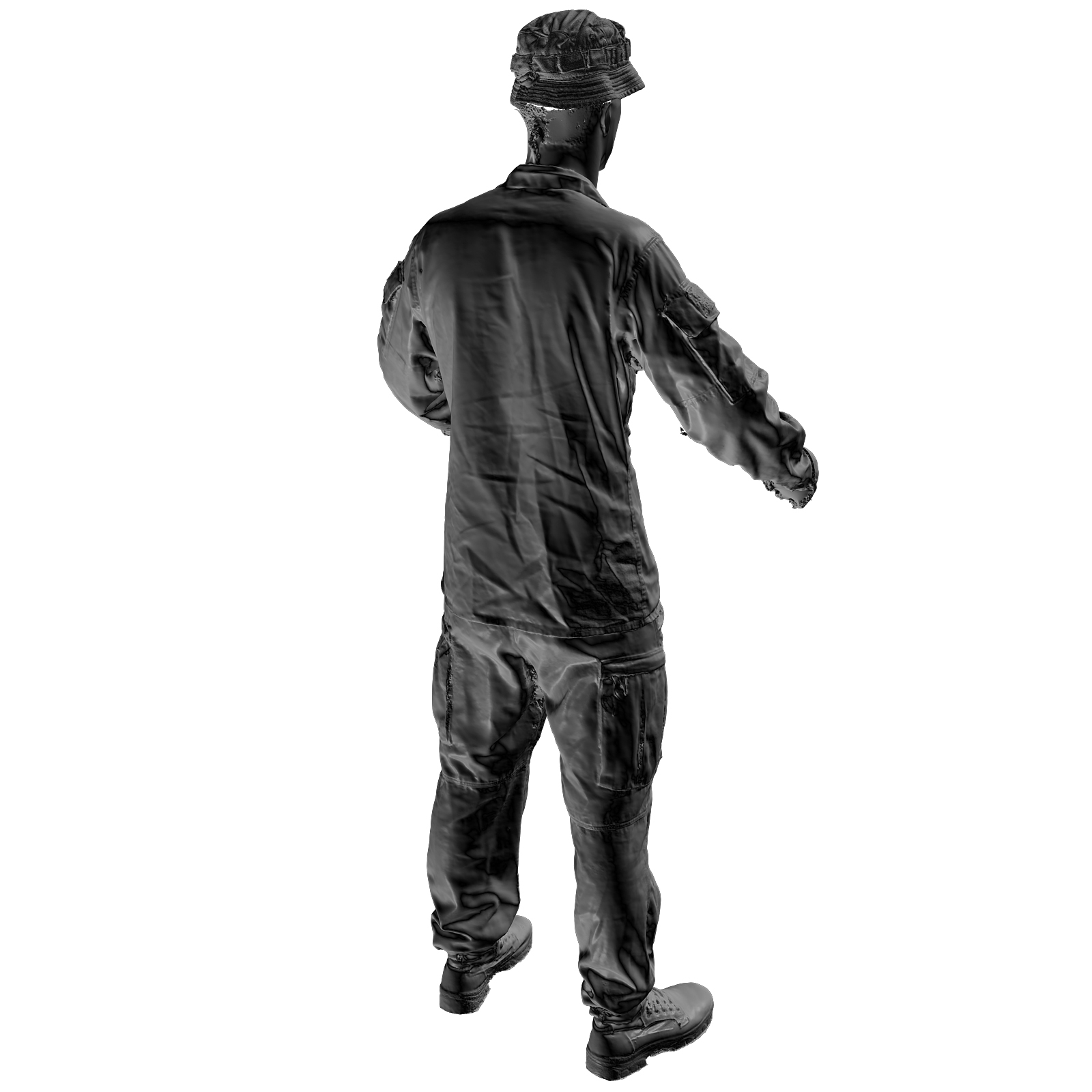 3D Scan - ADF Australian Multi Cam Uniform AMCU Barracks Uniform Modelo ...