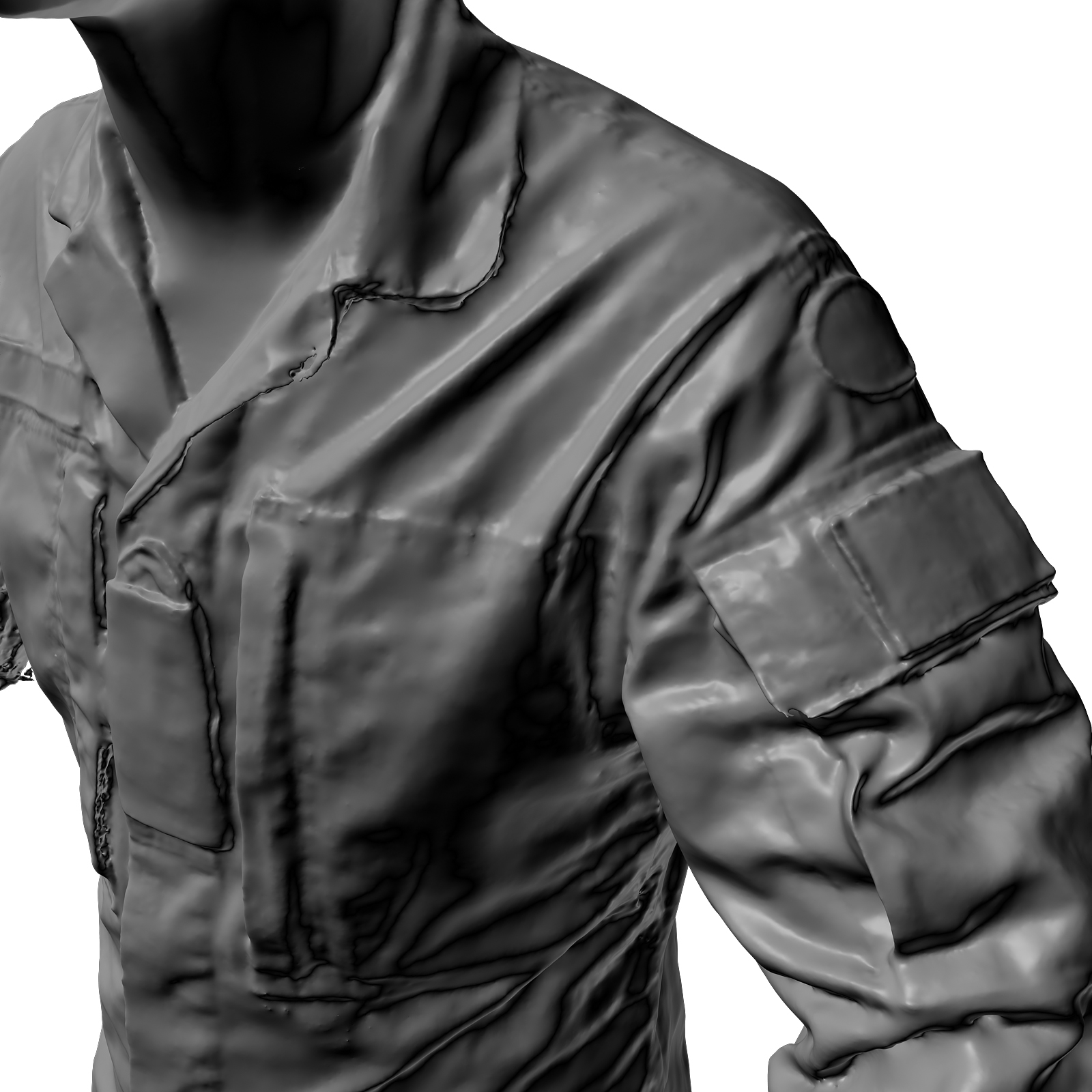 3D Scan - ADF Australian Multi Cam Uniform AMCU Barracks Uniform Modelo ...