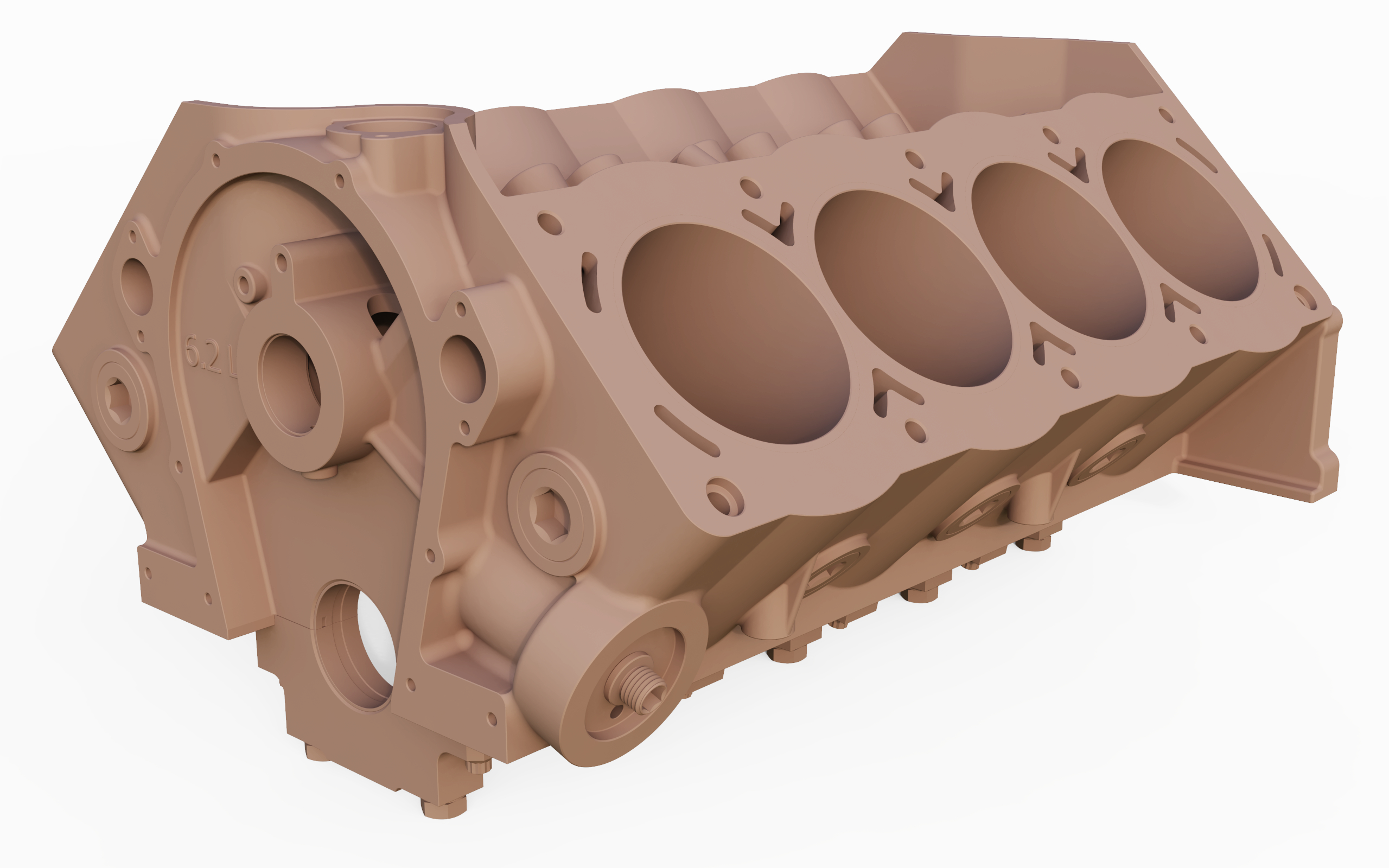 3D engine block model - TurboSquid 1528886