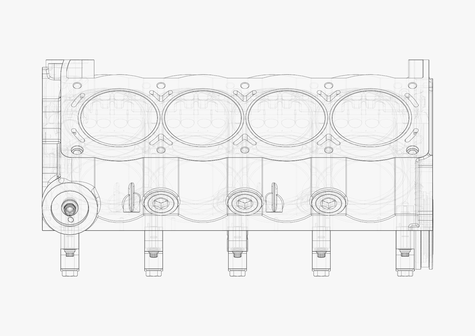 3D engine block model - TurboSquid 1528886
