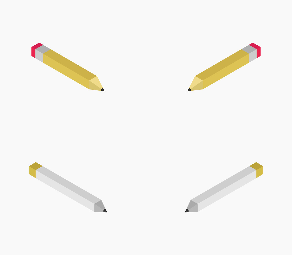 Shapes Encapsulated Postscript isometric pencil pen