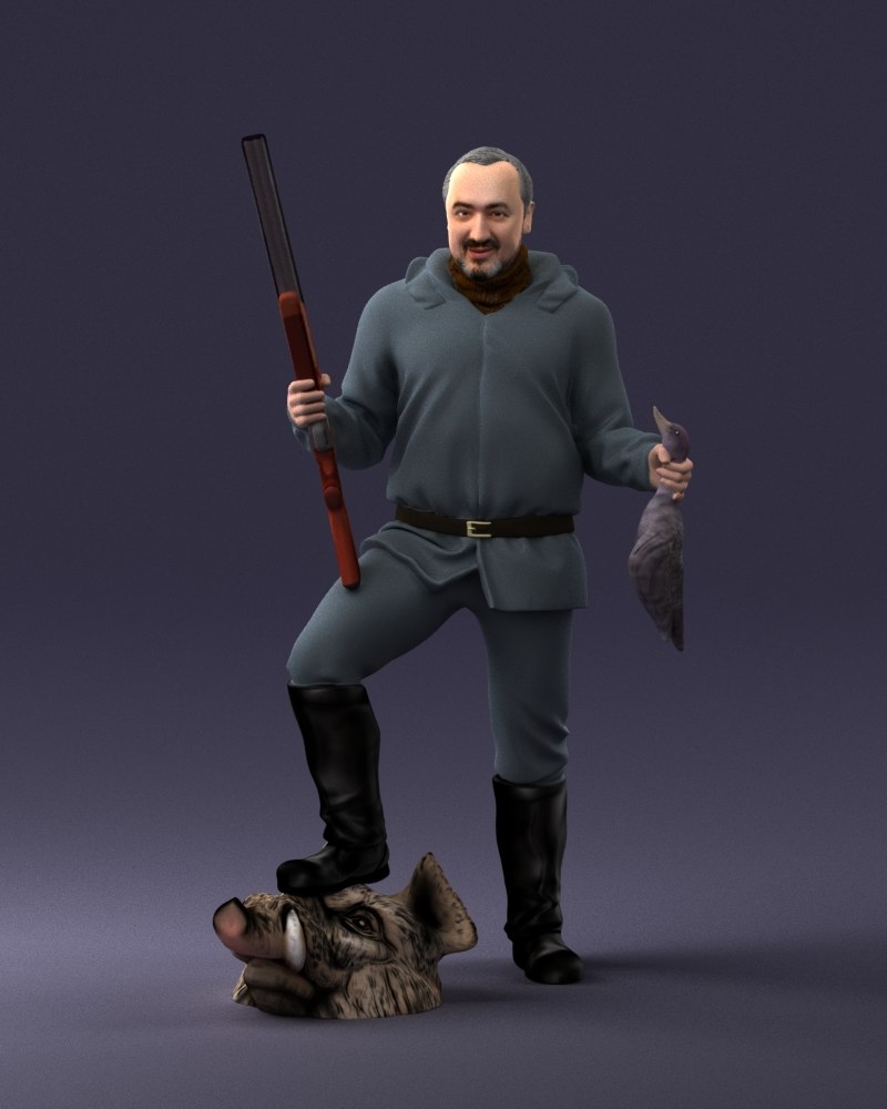 Hunter hunt 3D model - TurboSquid 1532112