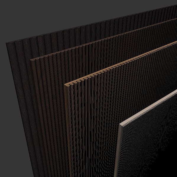 3d модель Деревянные панели сет2 Turbosquid 1532221