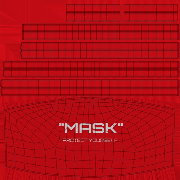 3D realistic mask red model - TurboSquid 1532342