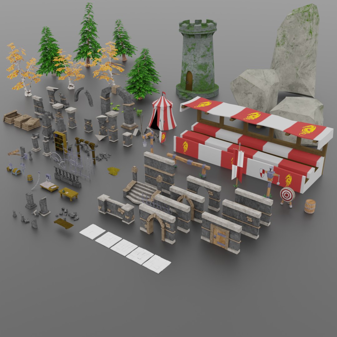 Fantasy pack model - TurboSquid 1513725