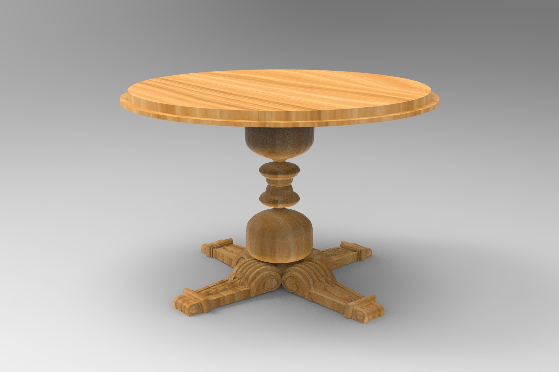 Wooden table - model - TurboSquid 1532377