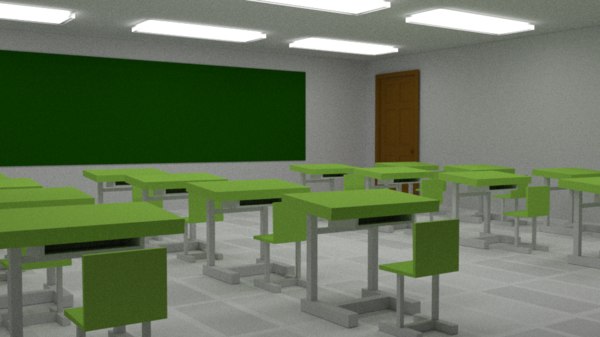 Classroom Blender Models for Download | TurboSquid