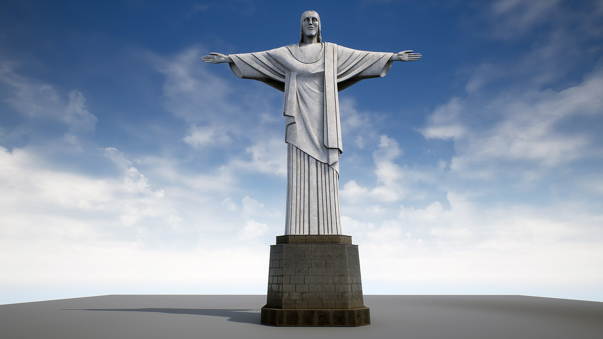 3D christ statue model - TurboSquid 1532490
