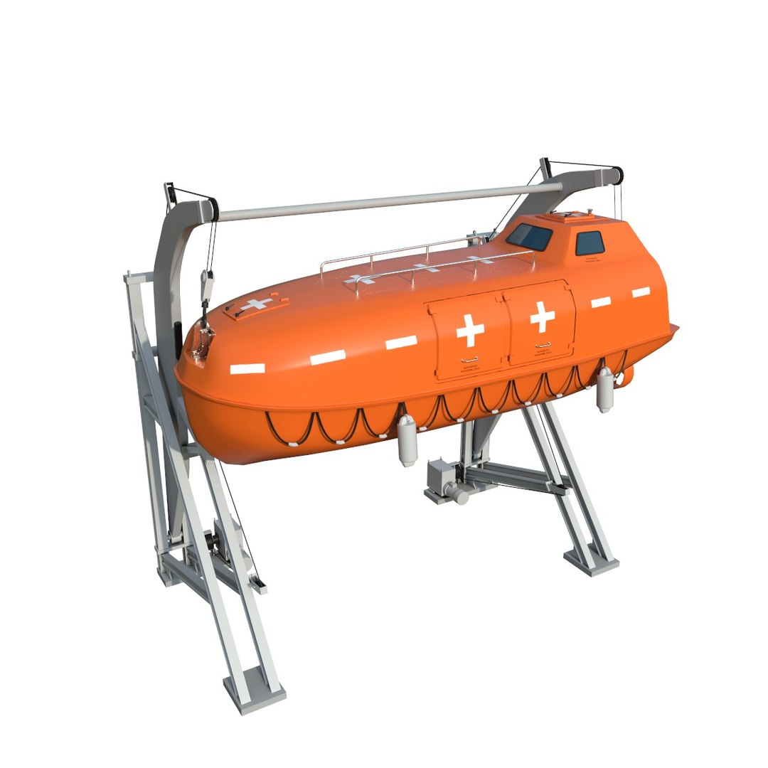 Lifeboat boat conventional 3D model - TurboSquid 1532719