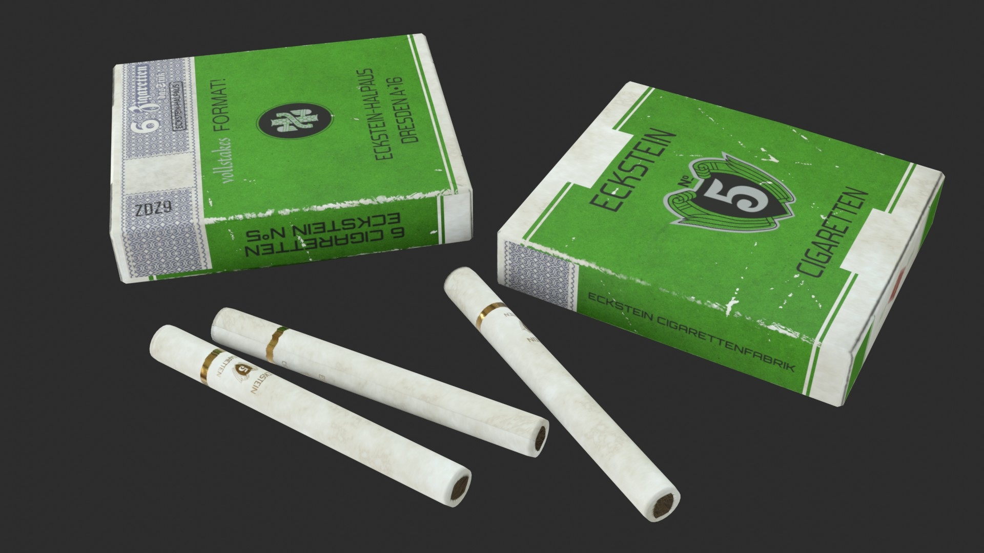 Cigarros alemães segunda guerra mundial Modelo 3D - TurboSquid 1532762
