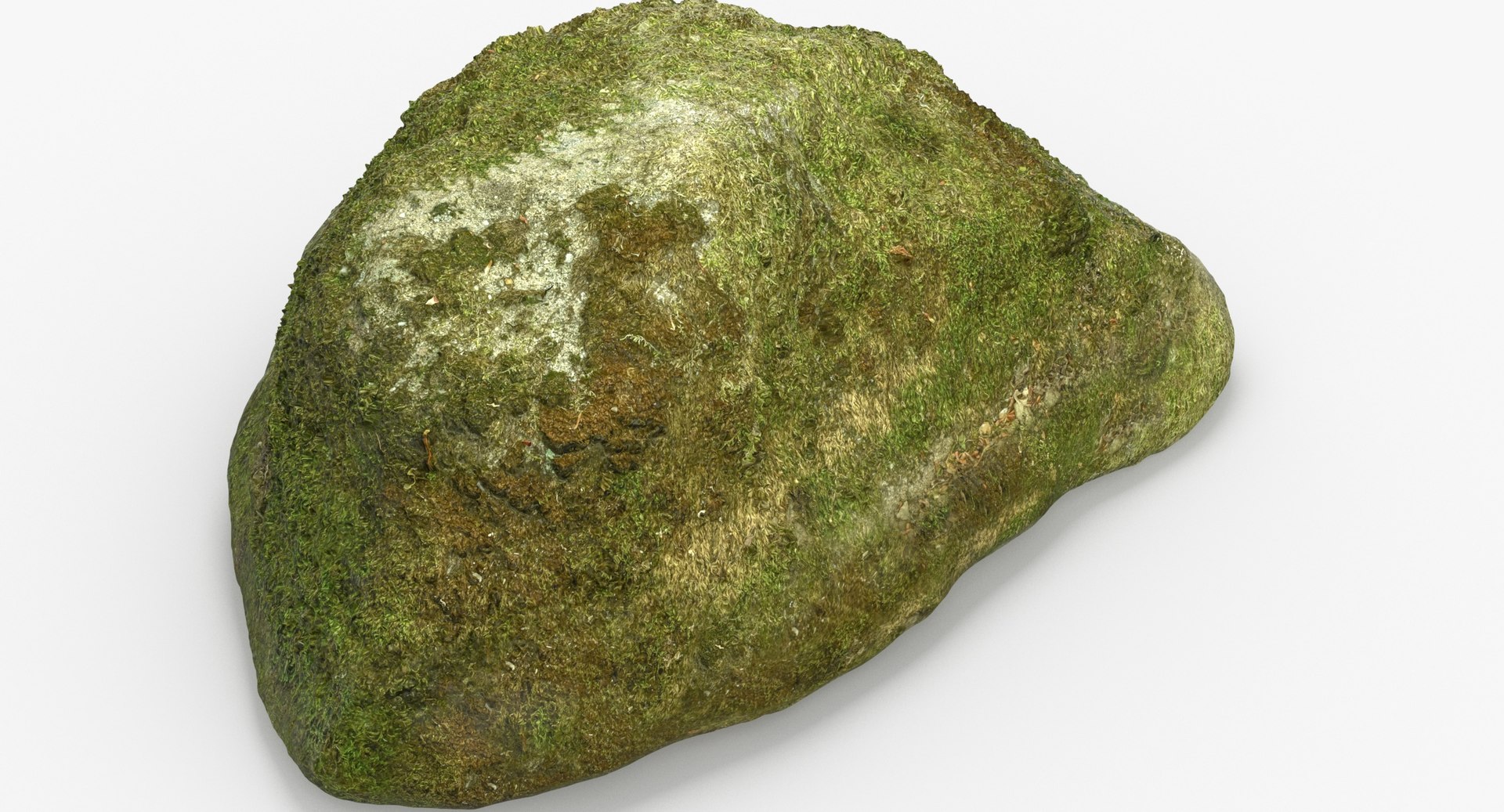 3D mossy rock 04 model - TurboSquid 1532923