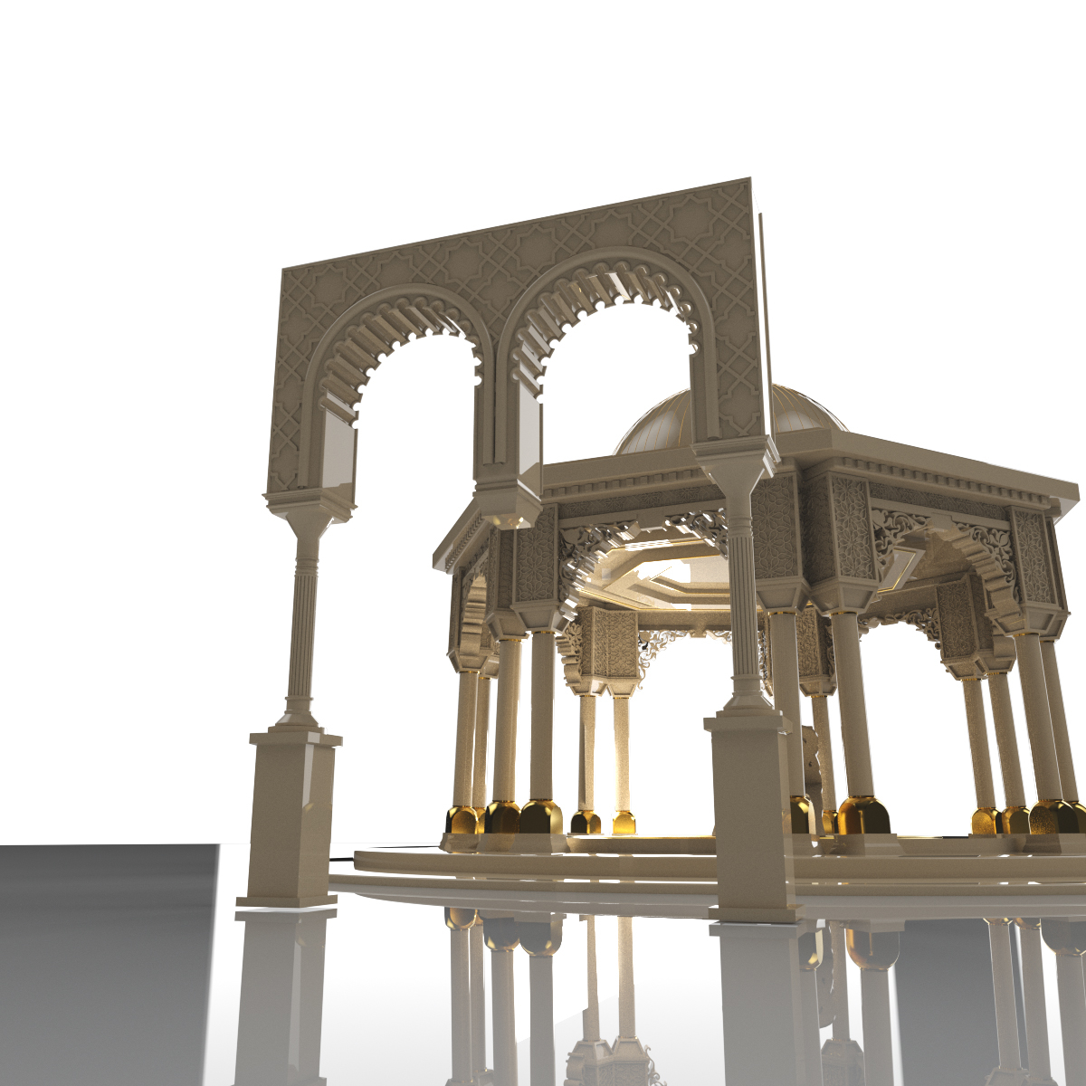 Arc islamic 3D model - TurboSquid 1532922