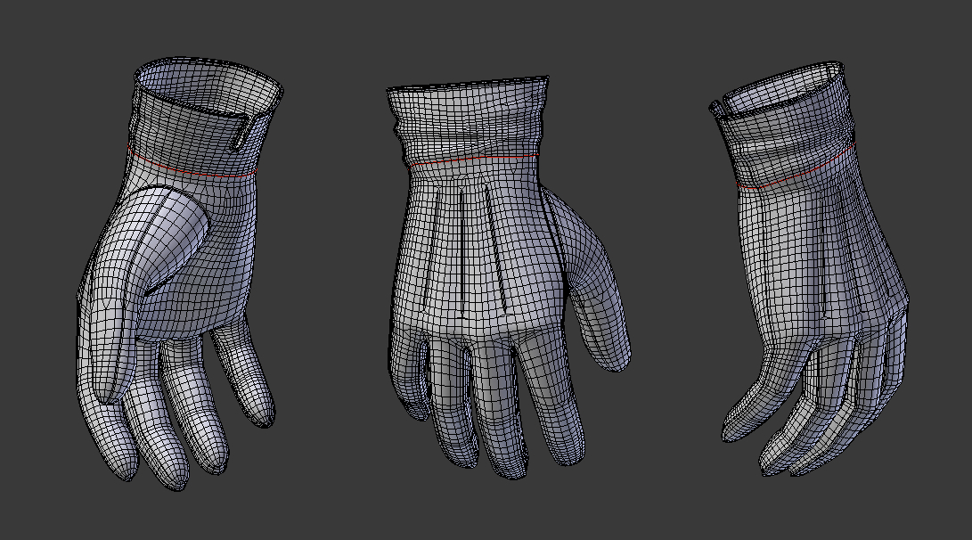 3D gloves male female - TurboSquid 1532994