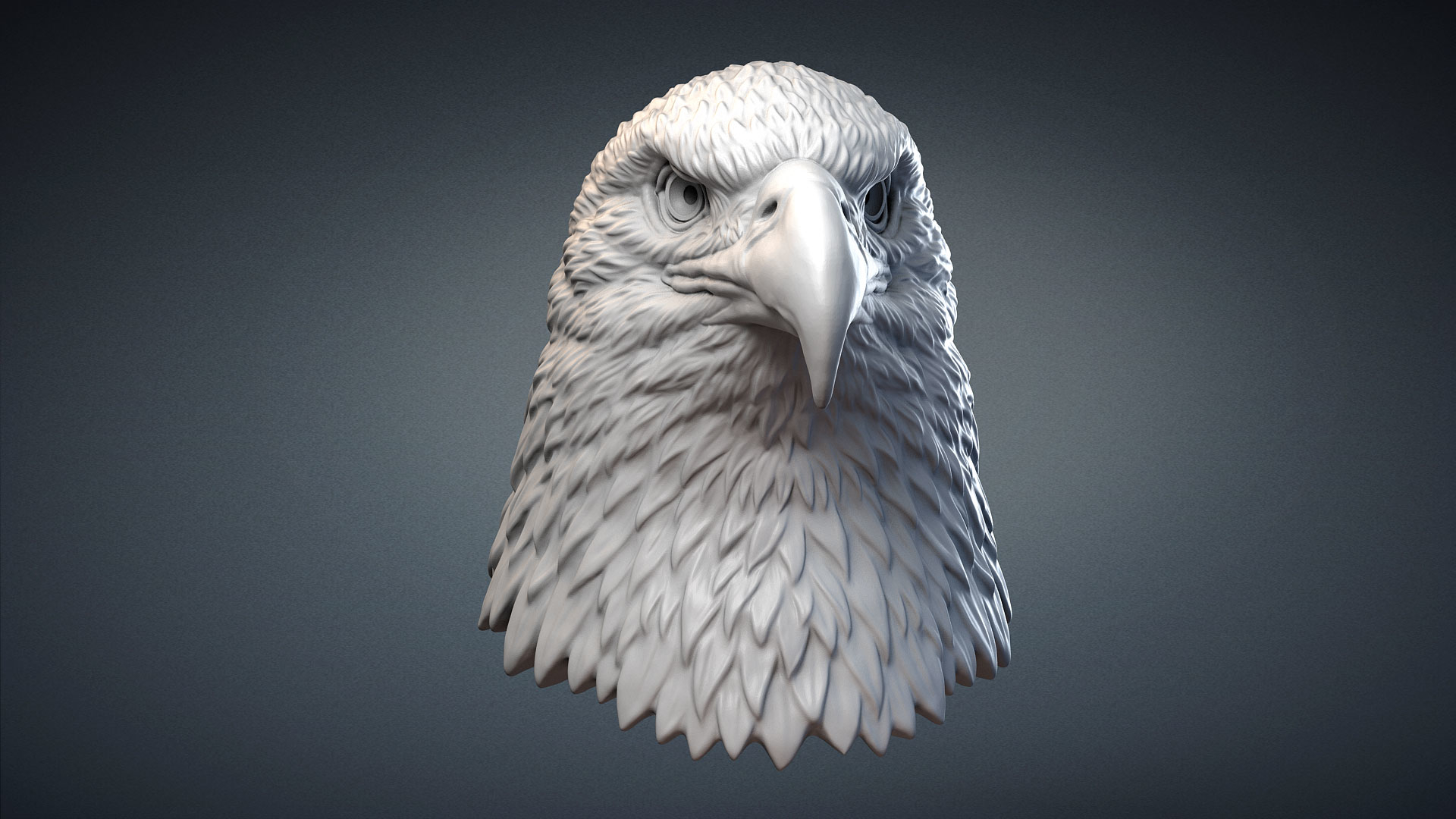 modelo 3d Bald Eagle Head Sculpture - TurboSquid 1533028