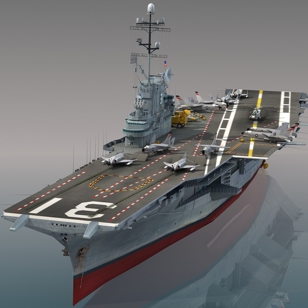3D uss bon homme richard model - TurboSquid 1533181