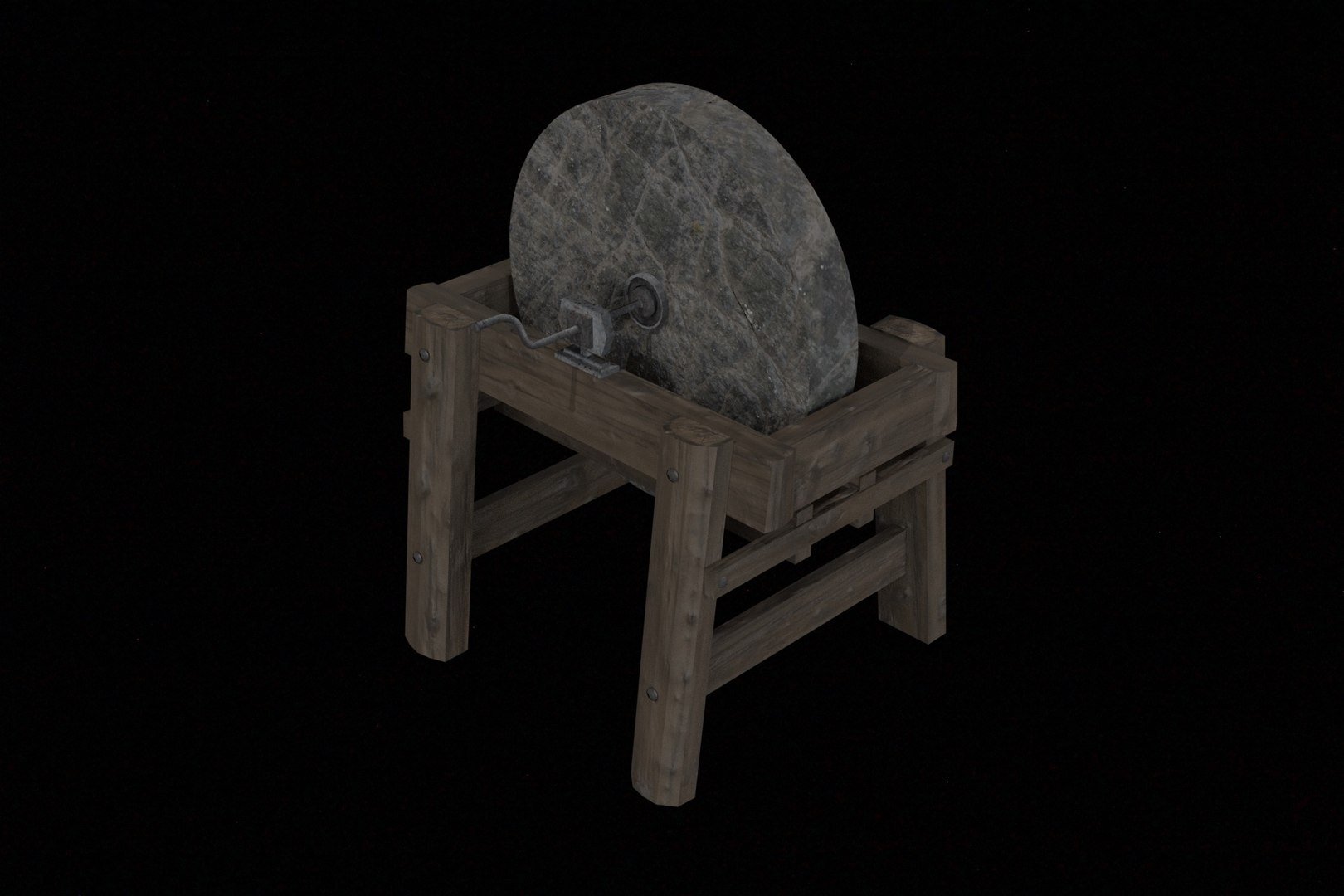 Medieval grindstone model - TurboSquid 1533286