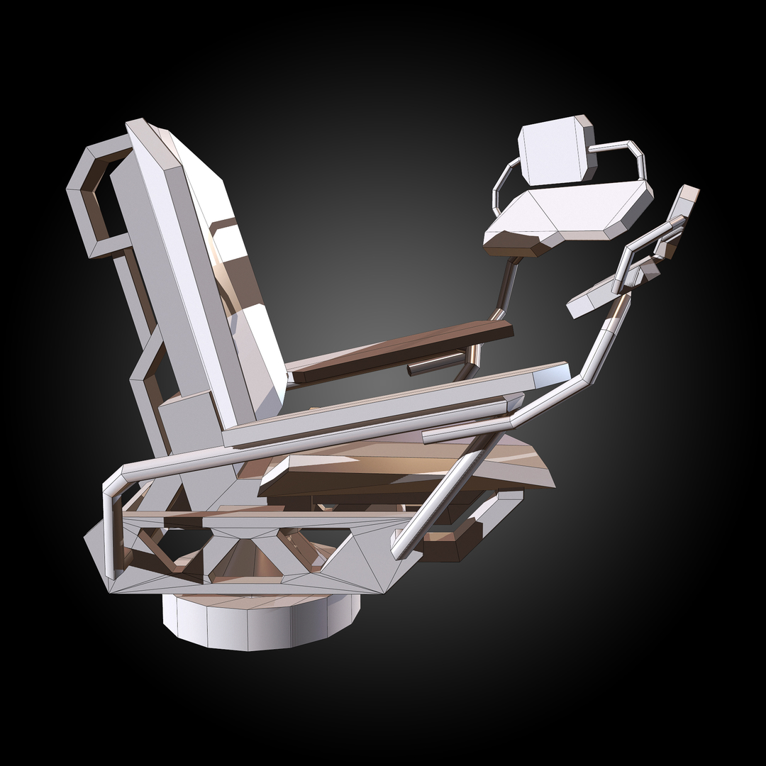 Cockpit chair 3D - TurboSquid 1533320