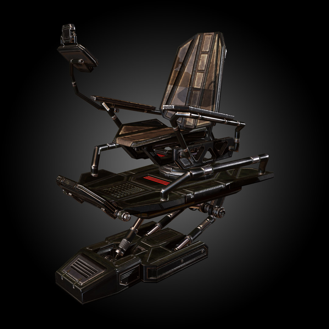 3D cockpit chair b - TurboSquid 1533348