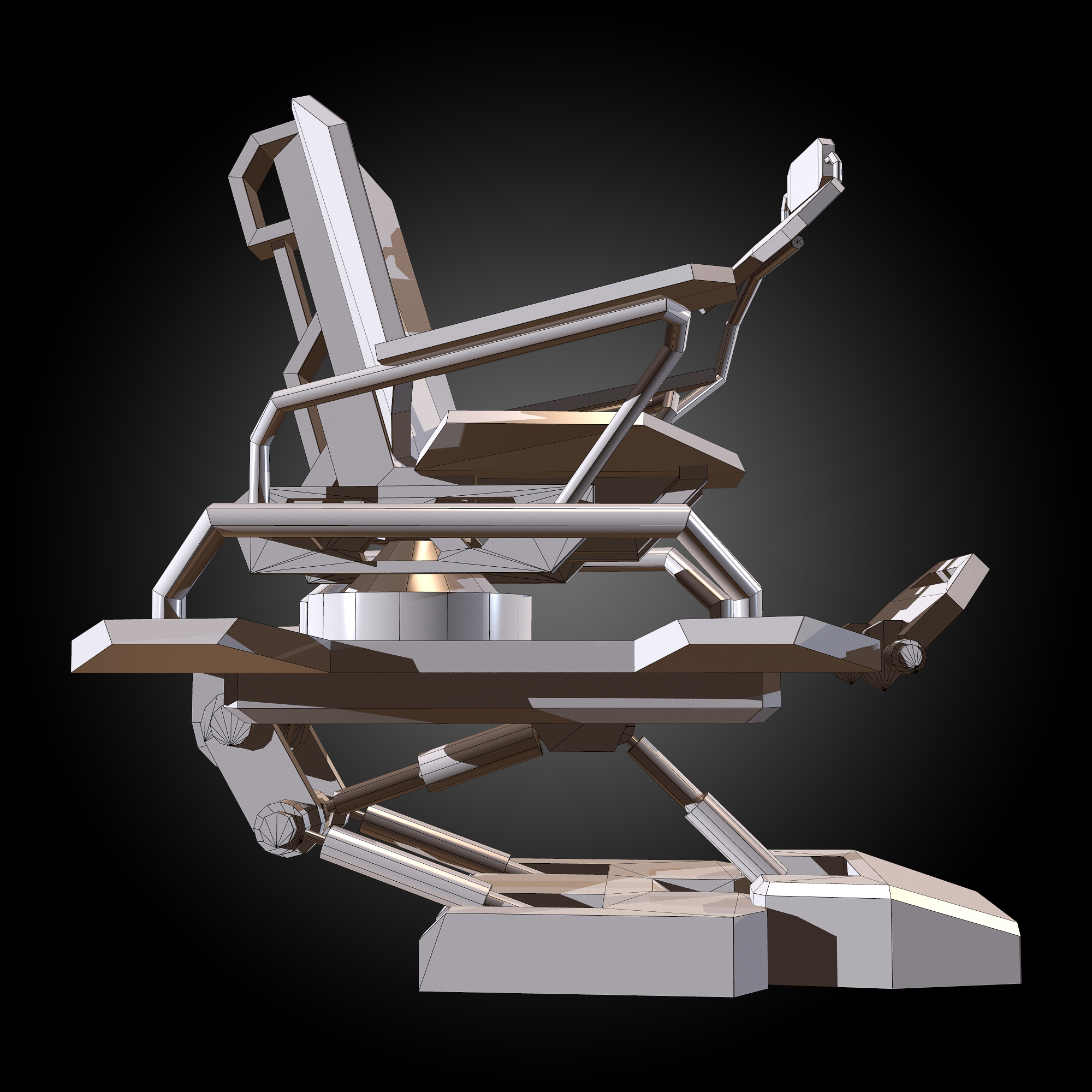 3D cockpit chair b - TurboSquid 1533348