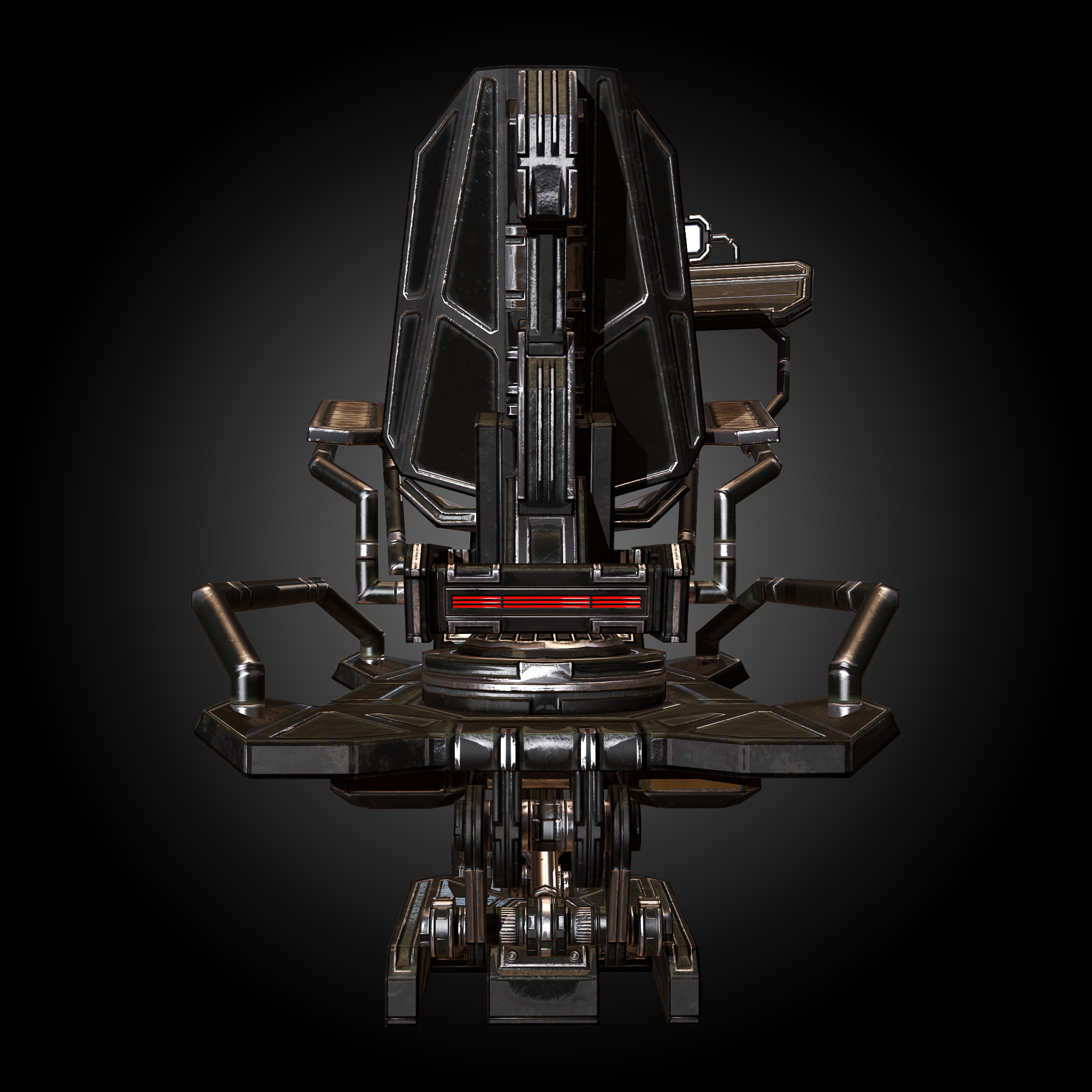 3D cockpit chair b - TurboSquid 1533348