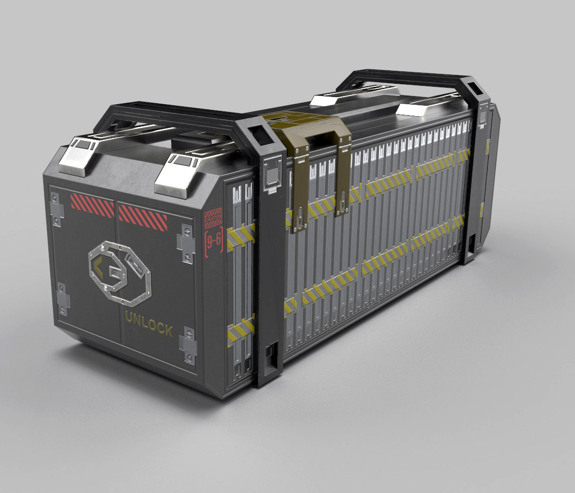 Ready sci fi container 3D model - TurboSquid 1533334