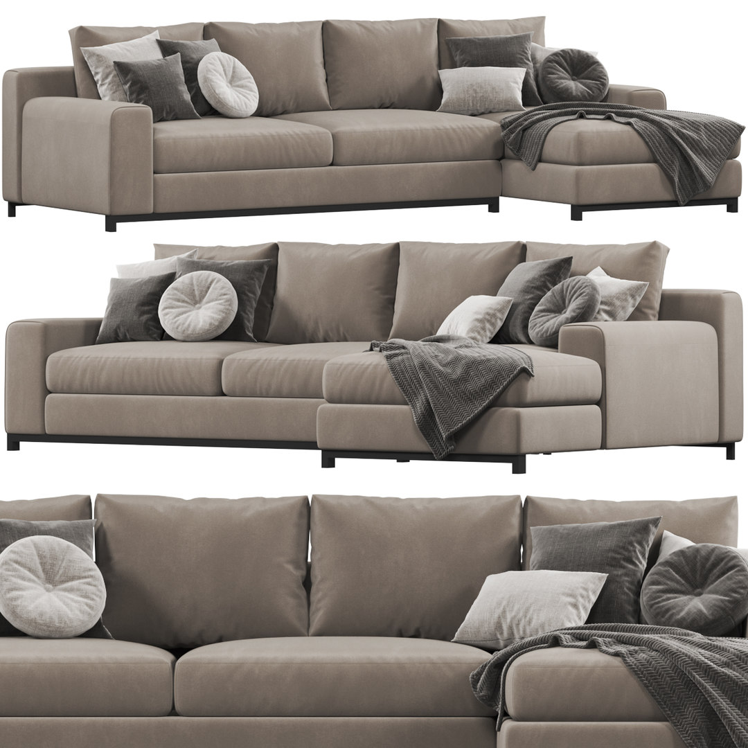 Natuzzi Leaf sofa 3D-Modell - TurboSquid 1533324