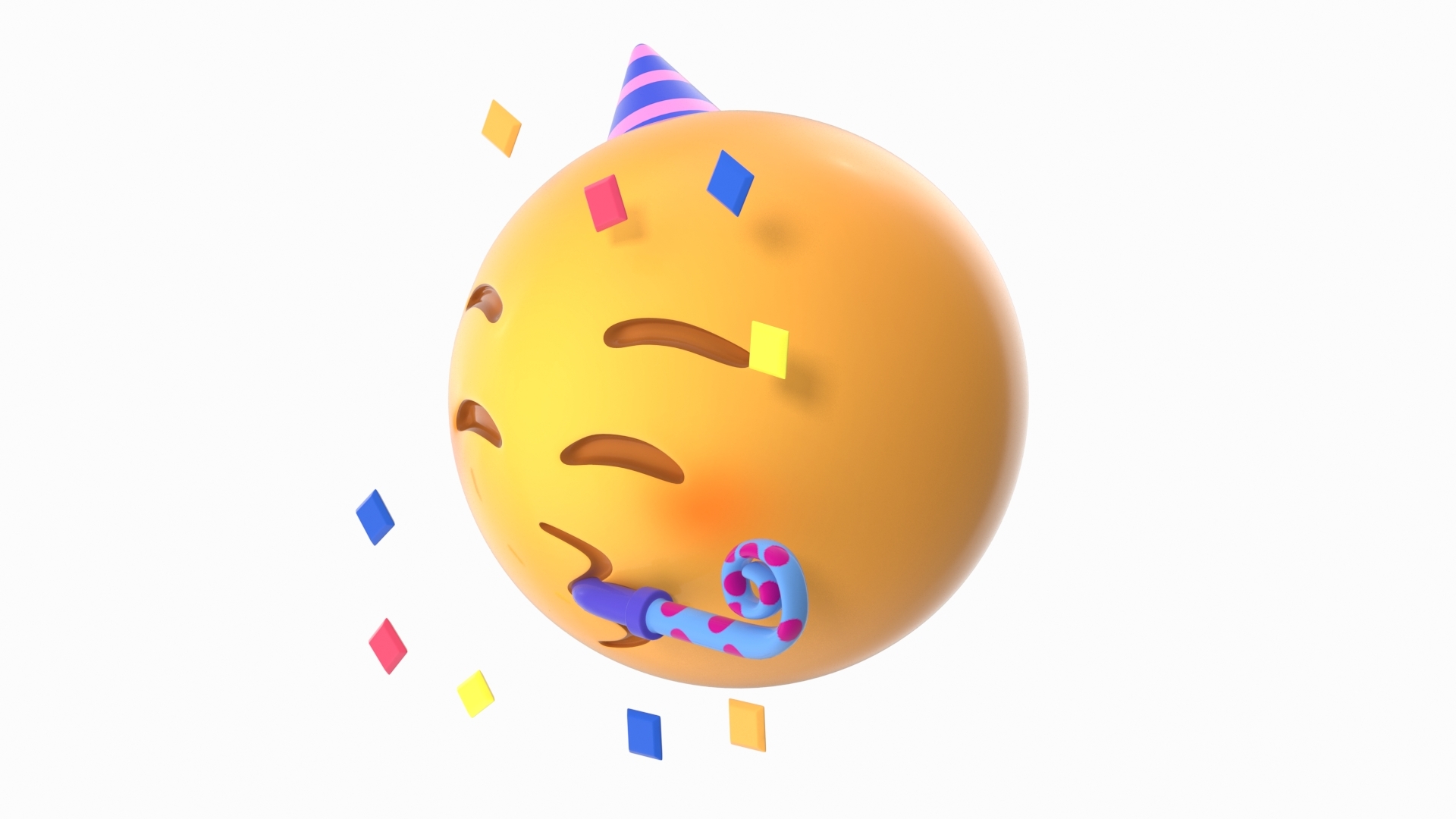 3D party face emoji - TurboSquid 1533411