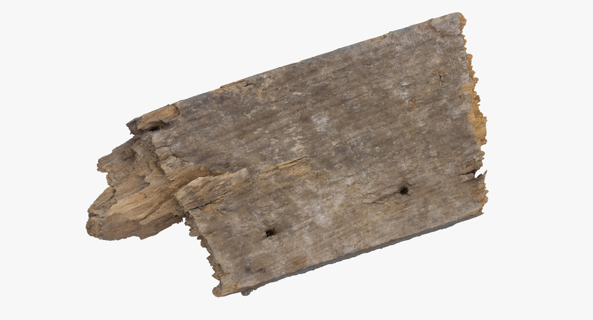 Broken wood piece 03 3D model - TurboSquid 1533476