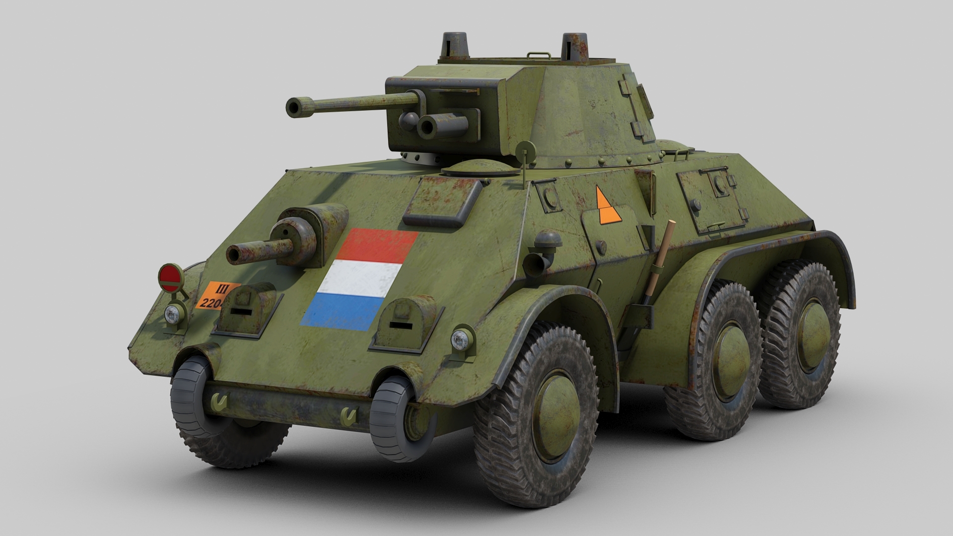 Ww2 daf m39 armored 3D model - TurboSquid 1533467