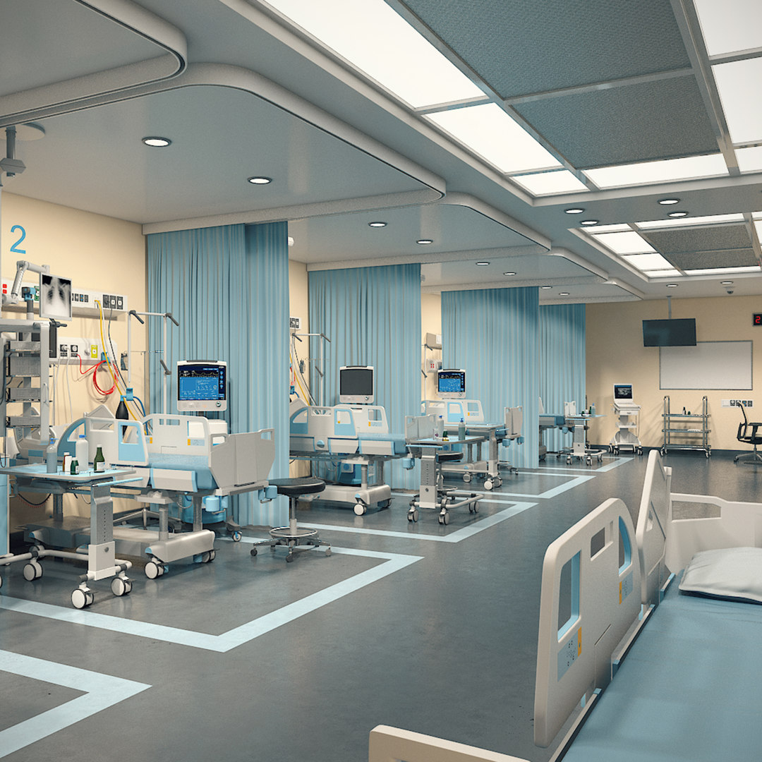 Icu scene model - TurboSquid 1533489