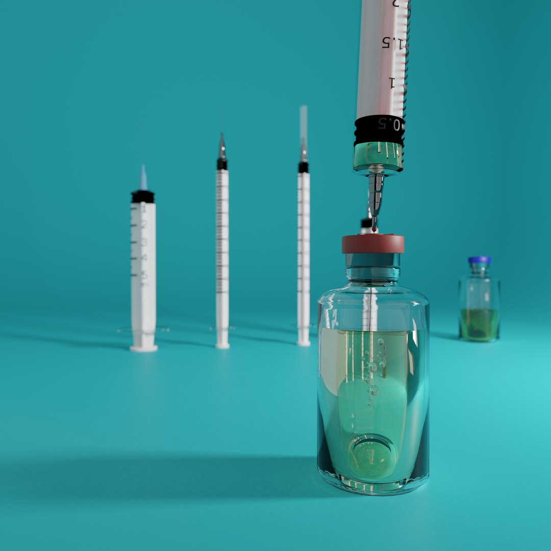 3D syringe kit medicine tubes - TurboSquid 1533542