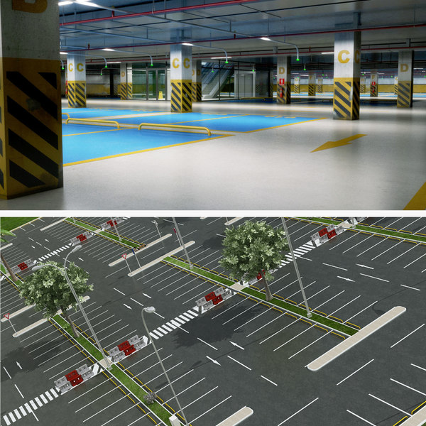 Free 3D Parking-Lot Models | TurboSquid