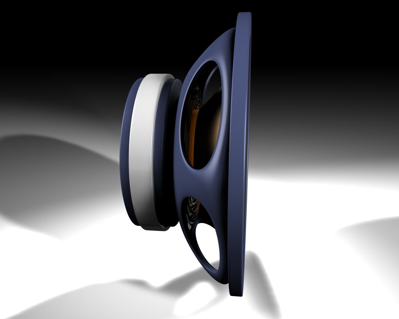 3d model loudspeaker chassis