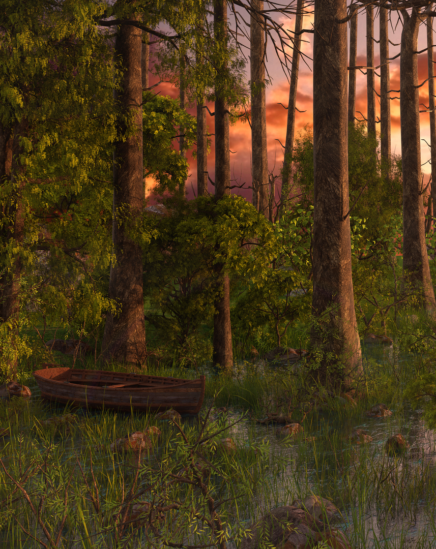 Swamp 3D - TurboSquid 1533957