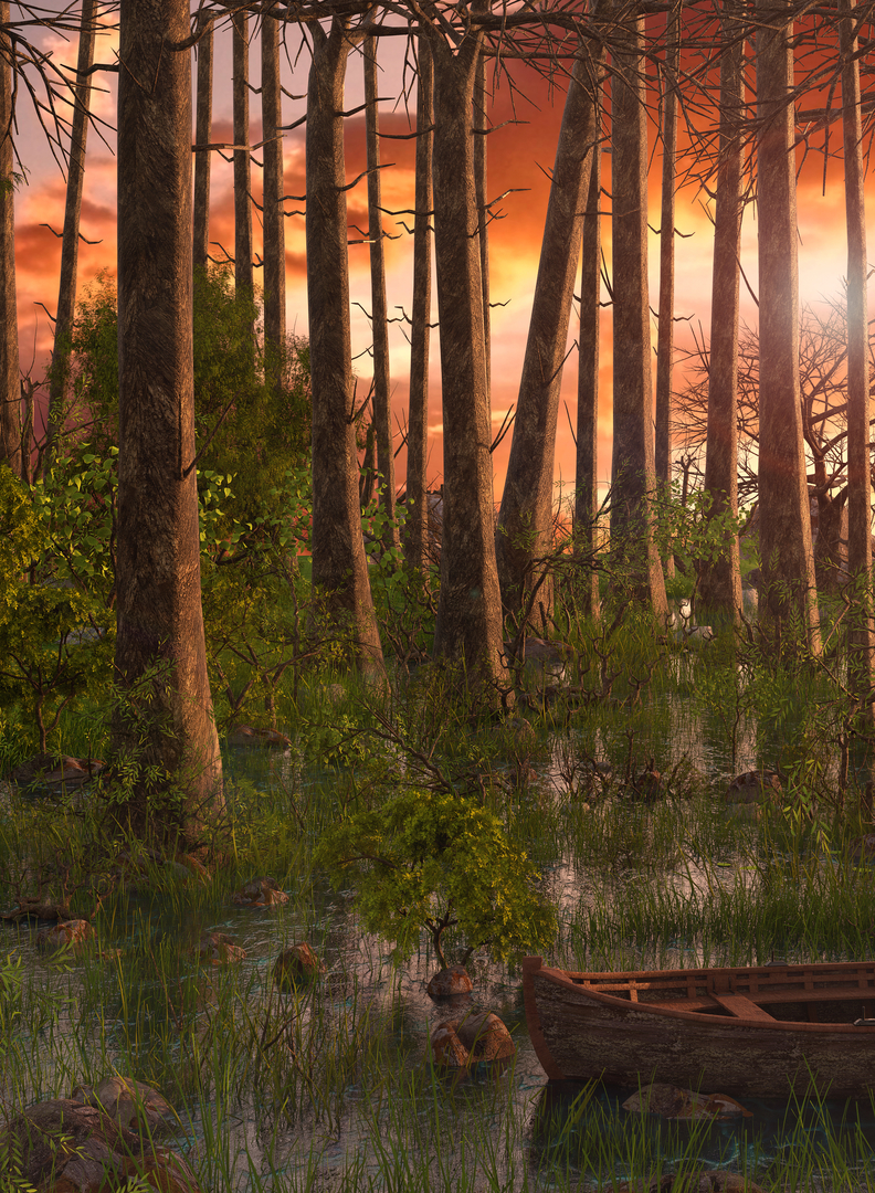 Swamp 3D - TurboSquid 1533957