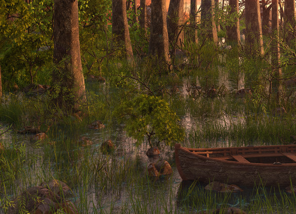 Swamp 3D - TurboSquid 1533957
