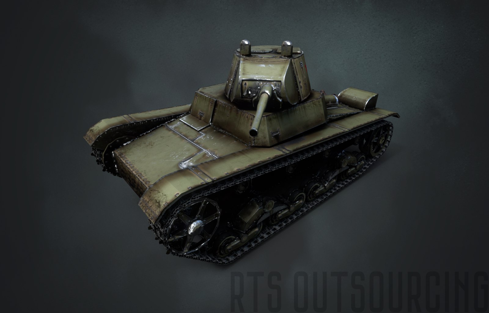 3D soviet t-26 tank model - TurboSquid 1533714