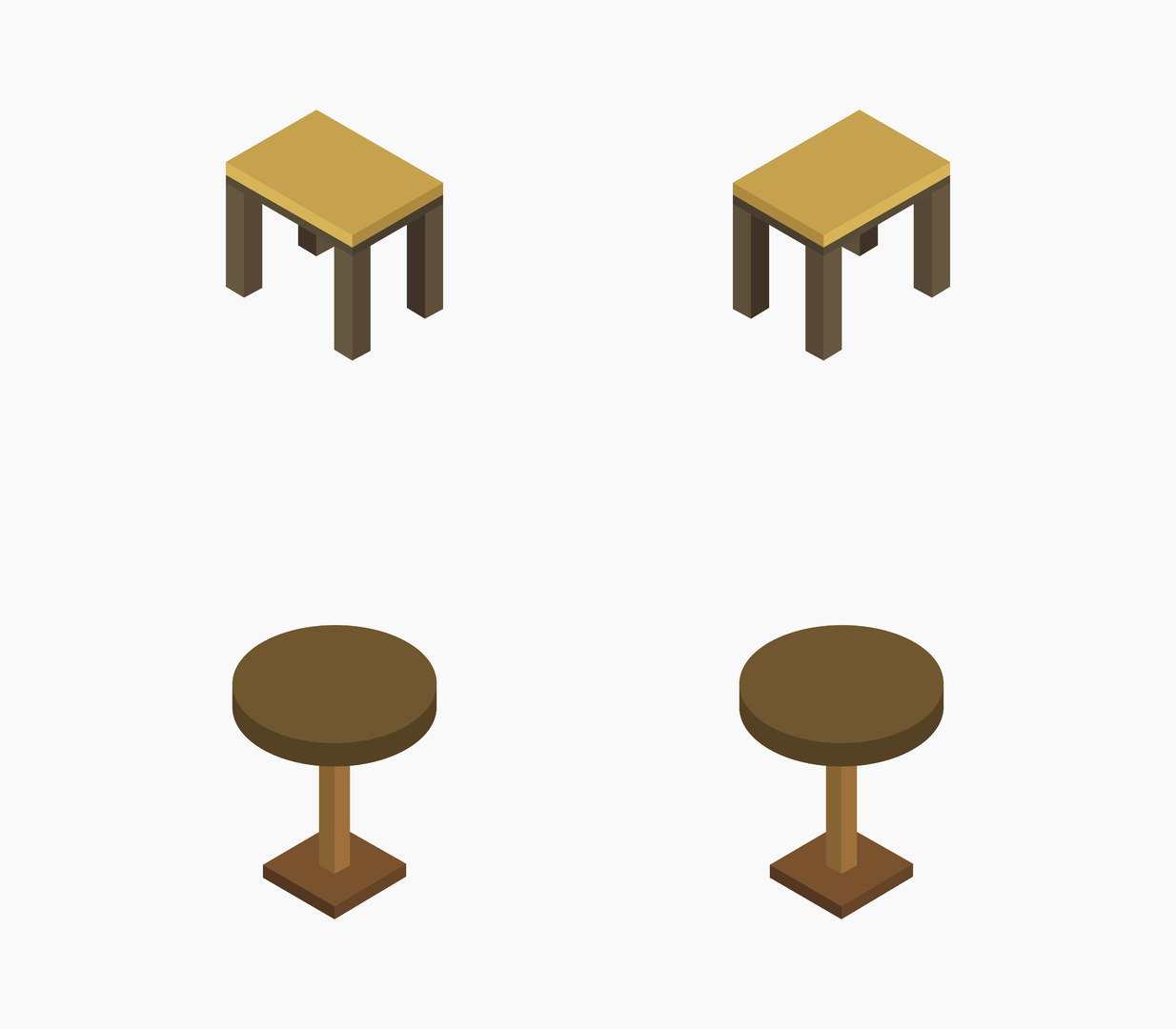 Shapes Encapsulated Postscript isometric table vector