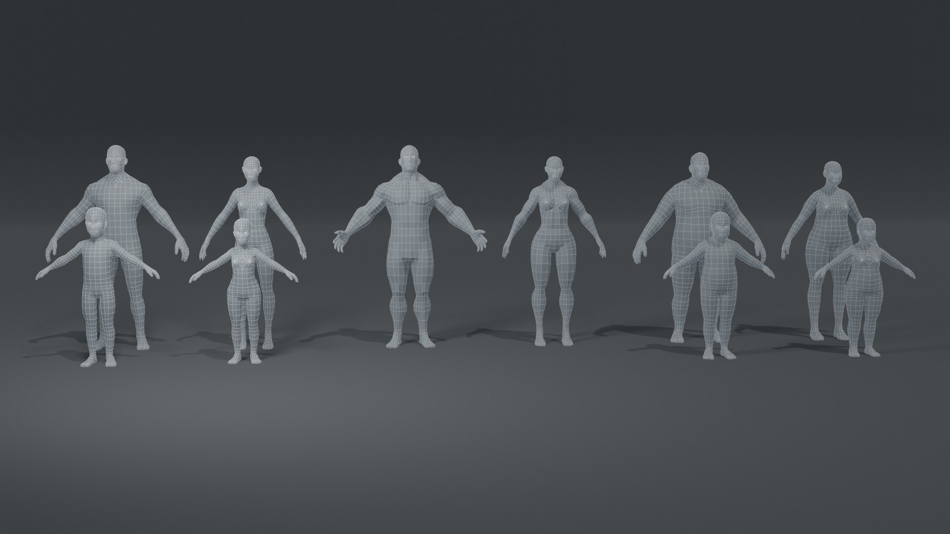 Human body base mesh 3D model - TurboSquid 1533866