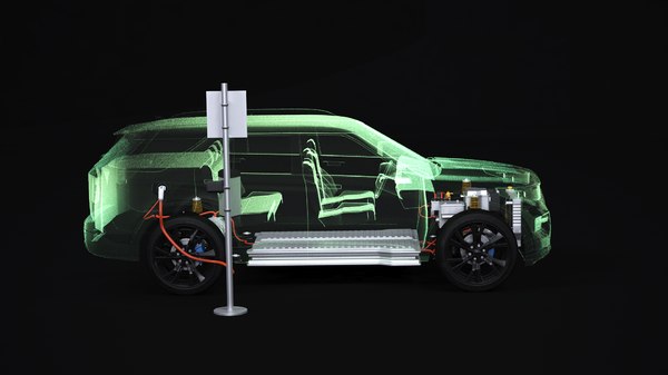 4x4 hybrid chargepoint x-ray 3D model - TurboSquid 1533890