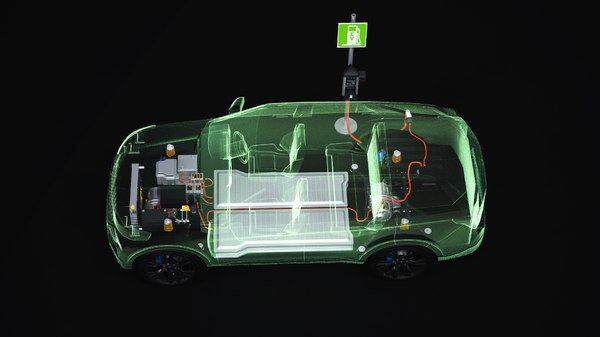 4x4 hybrid chargepoint x-ray 3D model - TurboSquid 1533890