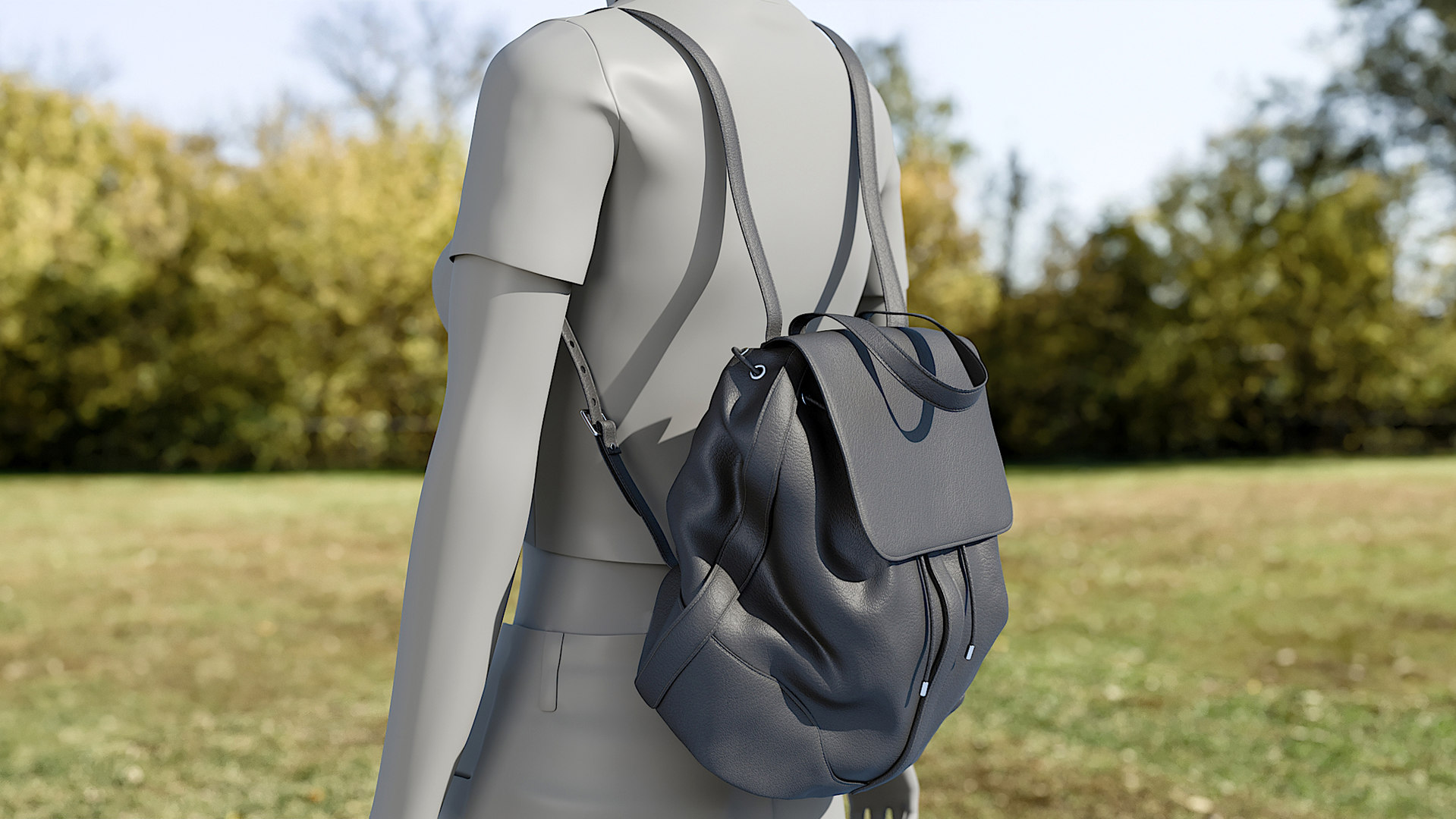 Realistic women s backpack 3D - TurboSquid 1533856