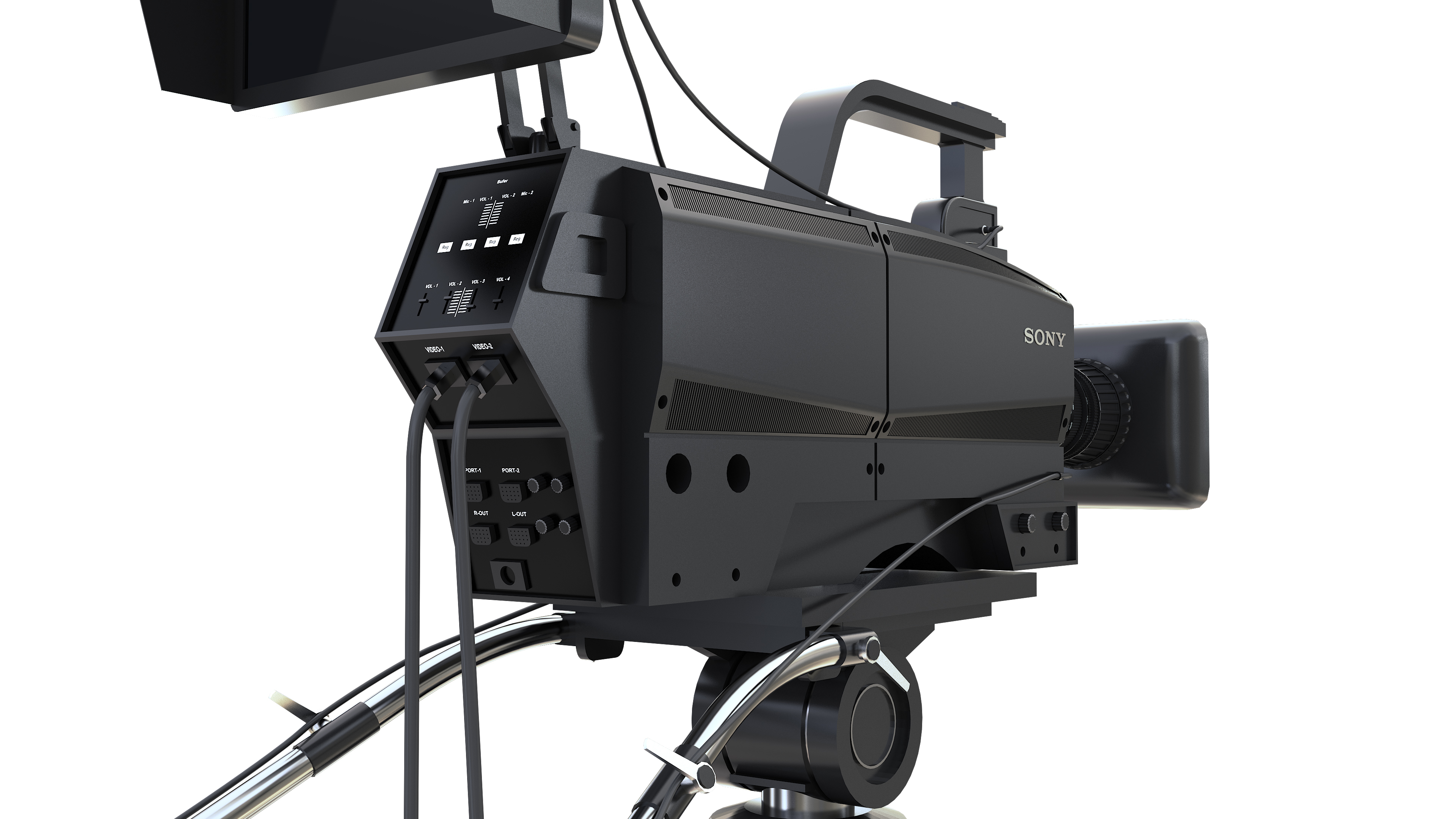 Tv studio camera light model - TurboSquid 1533963