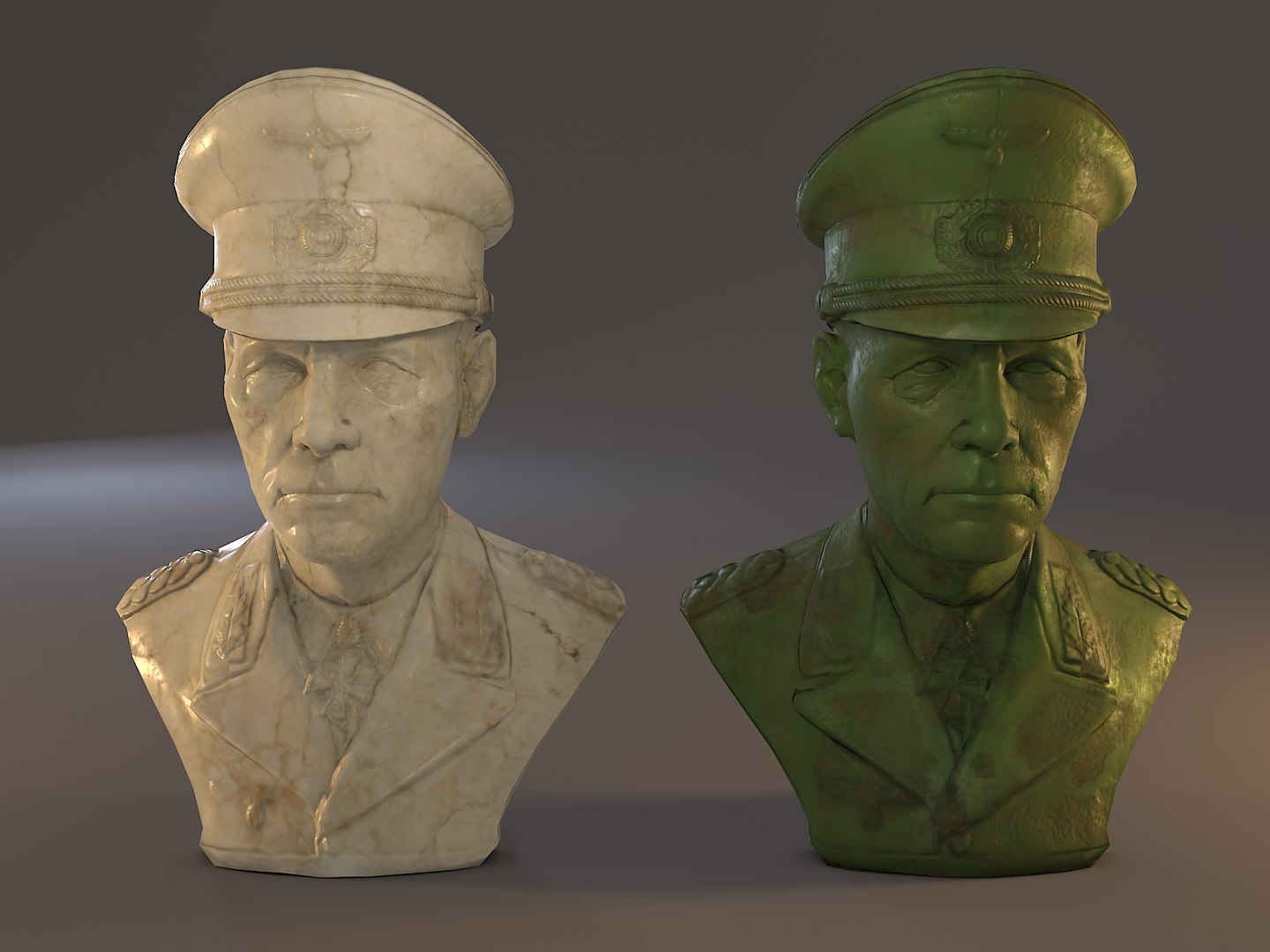 Erwin rommel bust model - TurboSquid 1534148