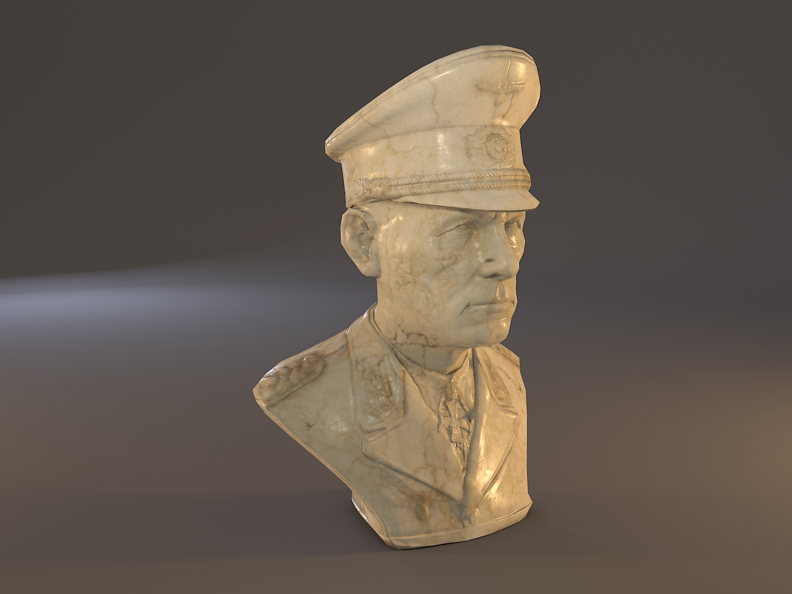 Erwin rommel bust model - TurboSquid 1534148
