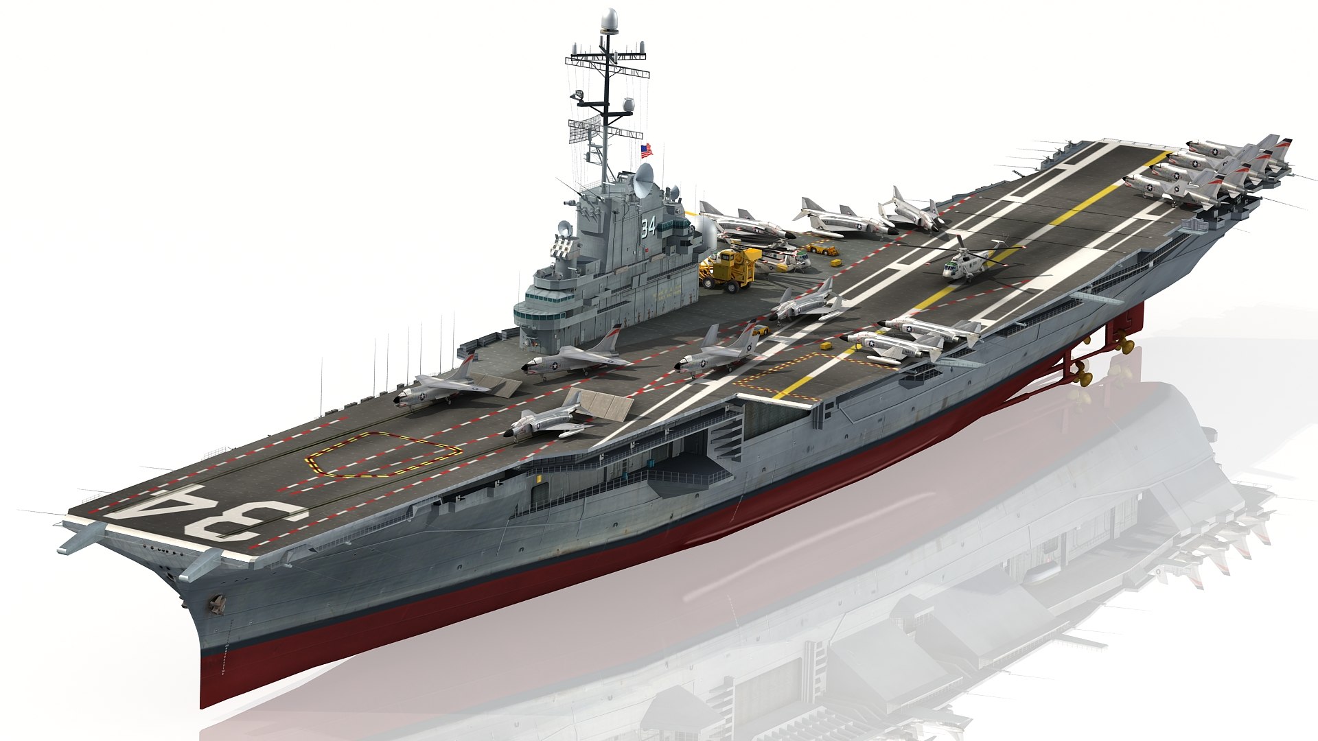 Uss oriskany cvs-34 cvs model - TurboSquid 1534251