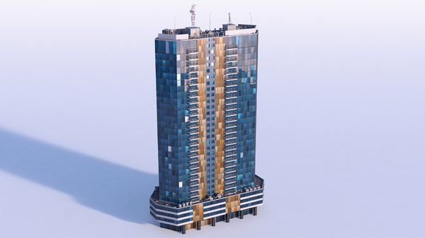 Skyscraper buildings 3D model - TurboSquid 1534610