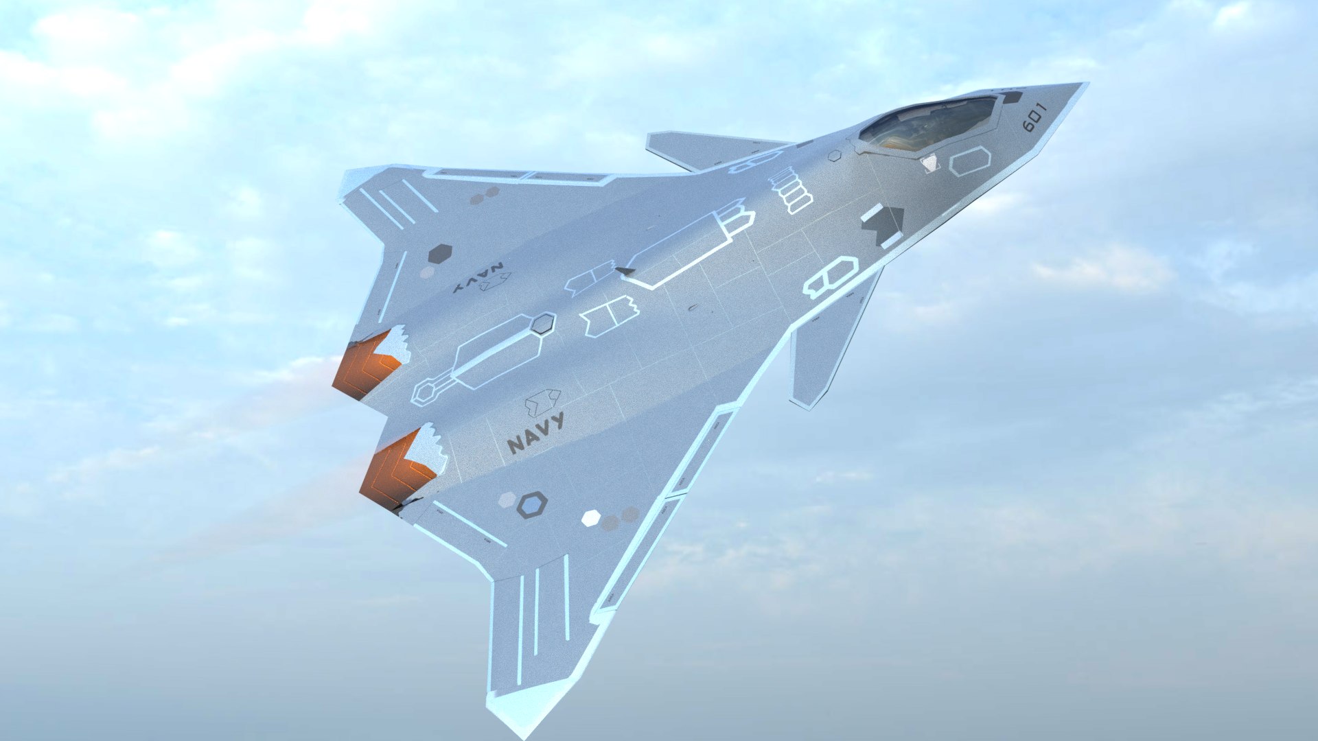 Fa-xx fifth generation fighter jet 3D - TurboSquid 1534392
